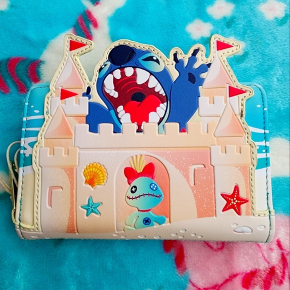 Loungefly | Bags | Loungefly Disney Stitch Castle Wallet | Poshmark